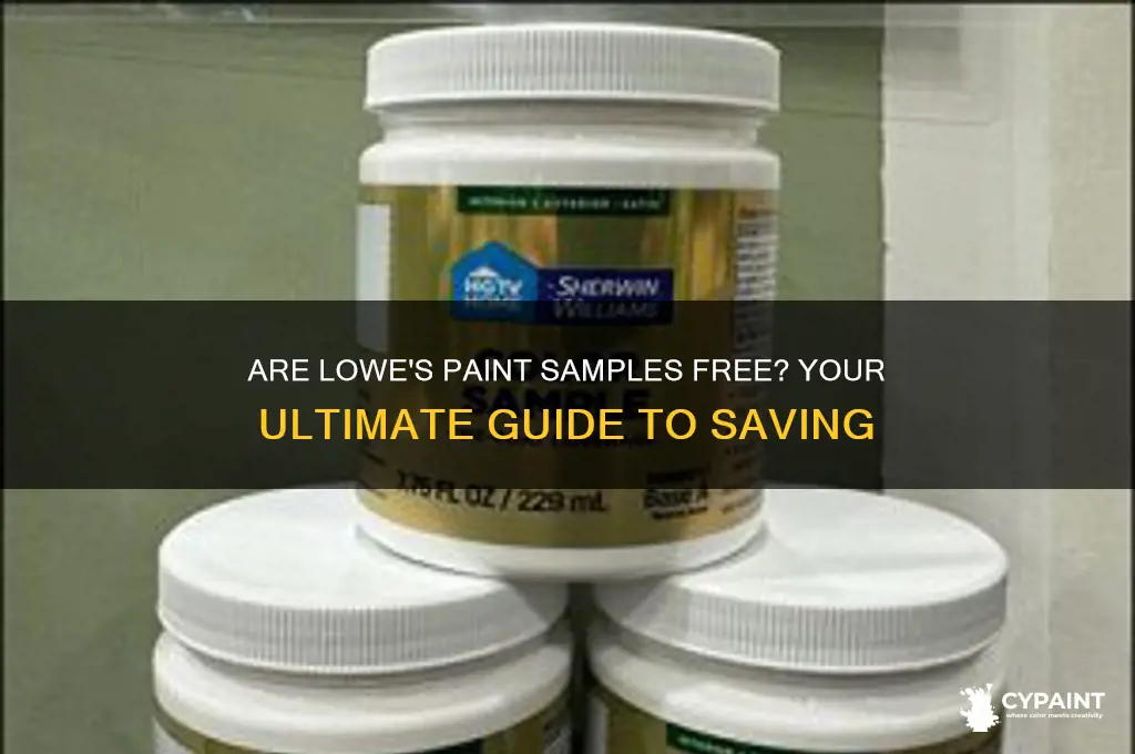 Are Lowe's Paint Samples Free? Your Ultimate Guide To Saving | CyPaint