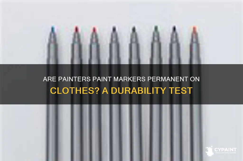 Are Painters Paint Markers Permanent On Clothes? A Durability Test ...