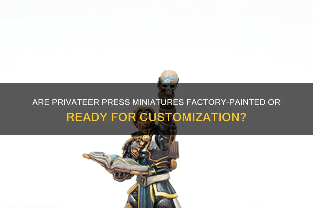 Are Privateer Press Miniatures Factory-Painted Or Ready For ...