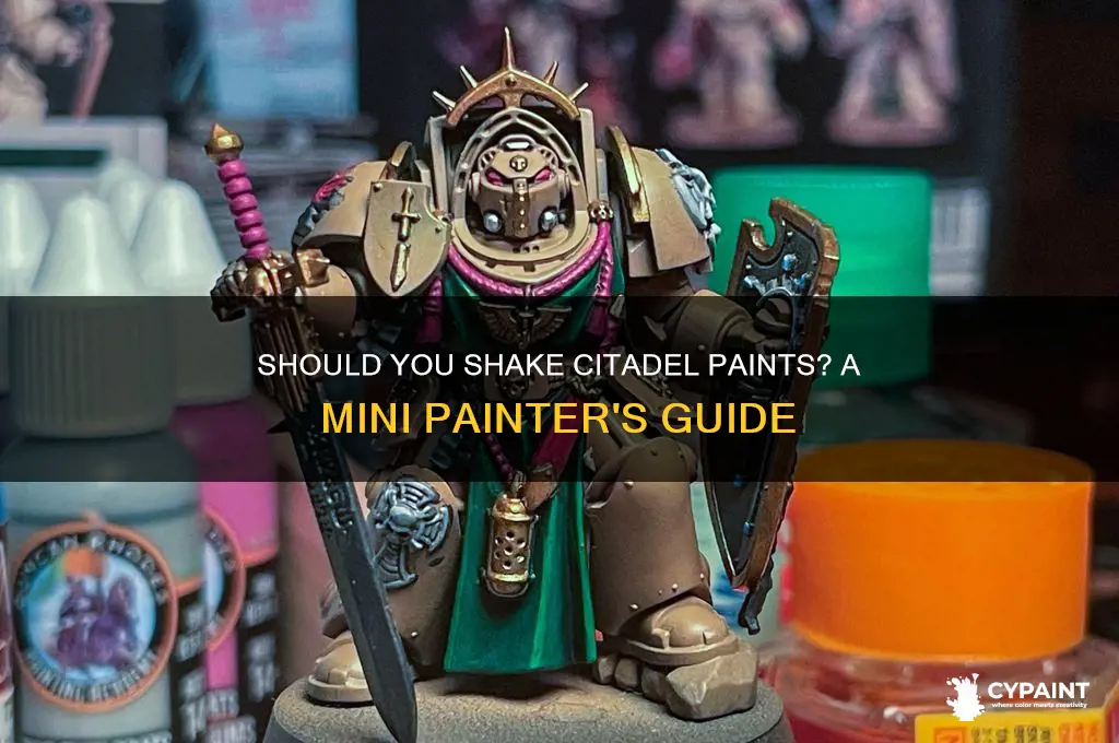 Should You Shake Citadel Paints? A Mini Painter's Guide | CyPaint