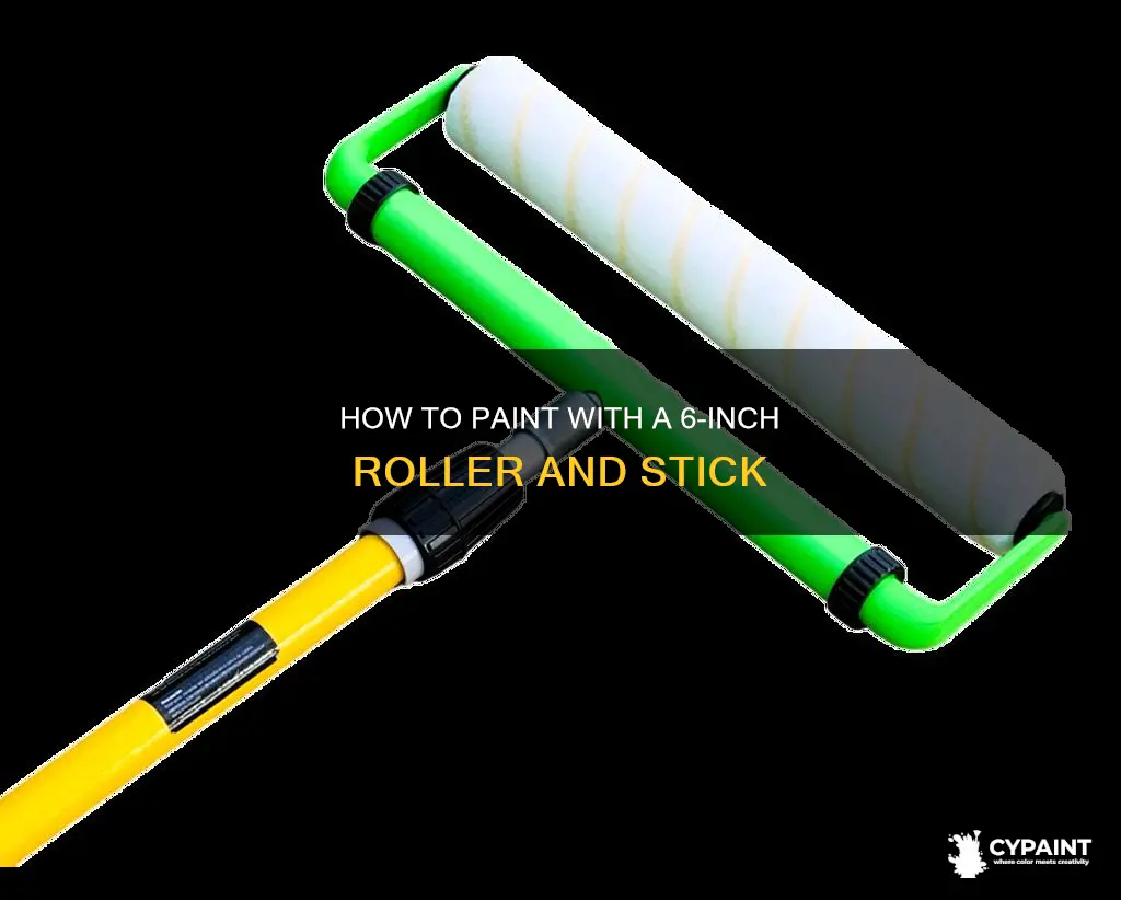 How To Paint With A 6-Inch Roller And Stick | CyPaint