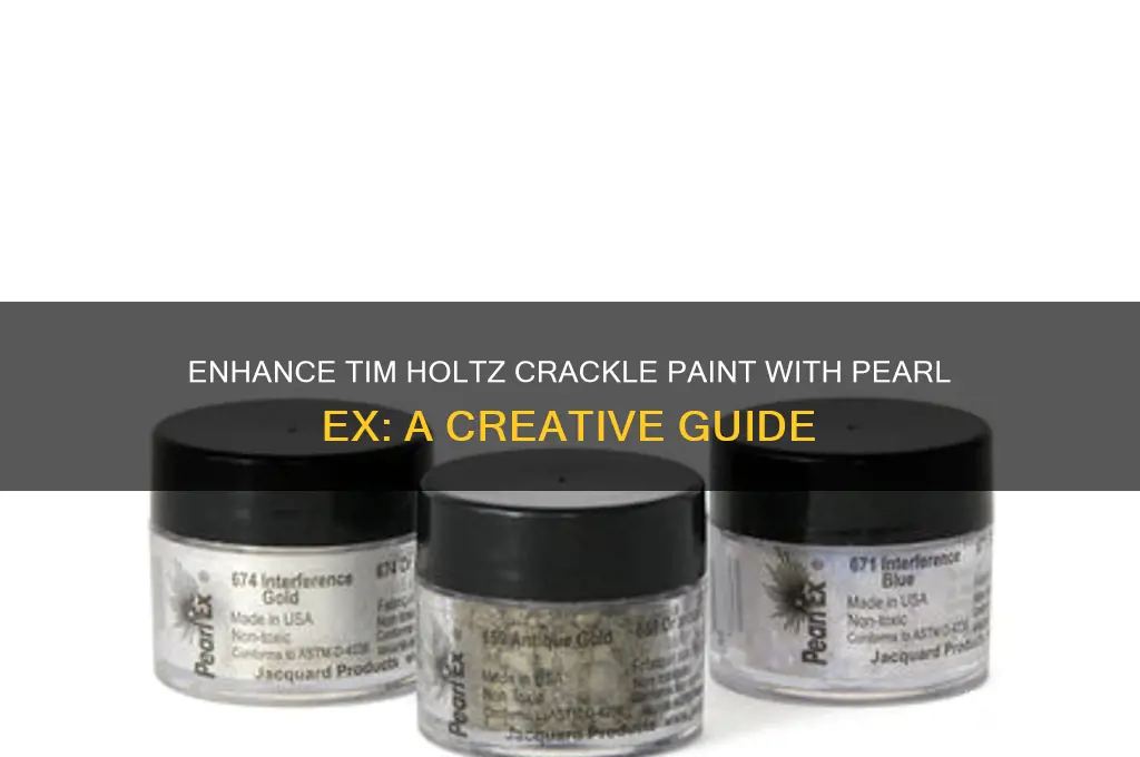 Enhance Tim Holtz Crackle Paint With Pearl Ex: A Creative Guide | CyPaint