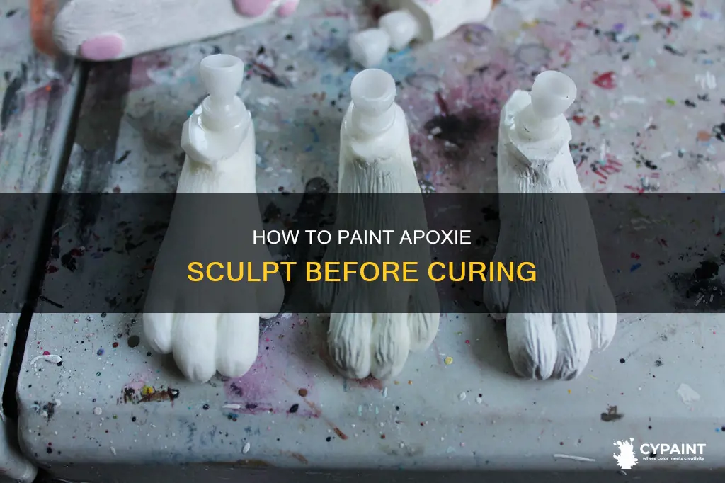 How To Paint Apoxie Sculpt Before Curing | CyPaint