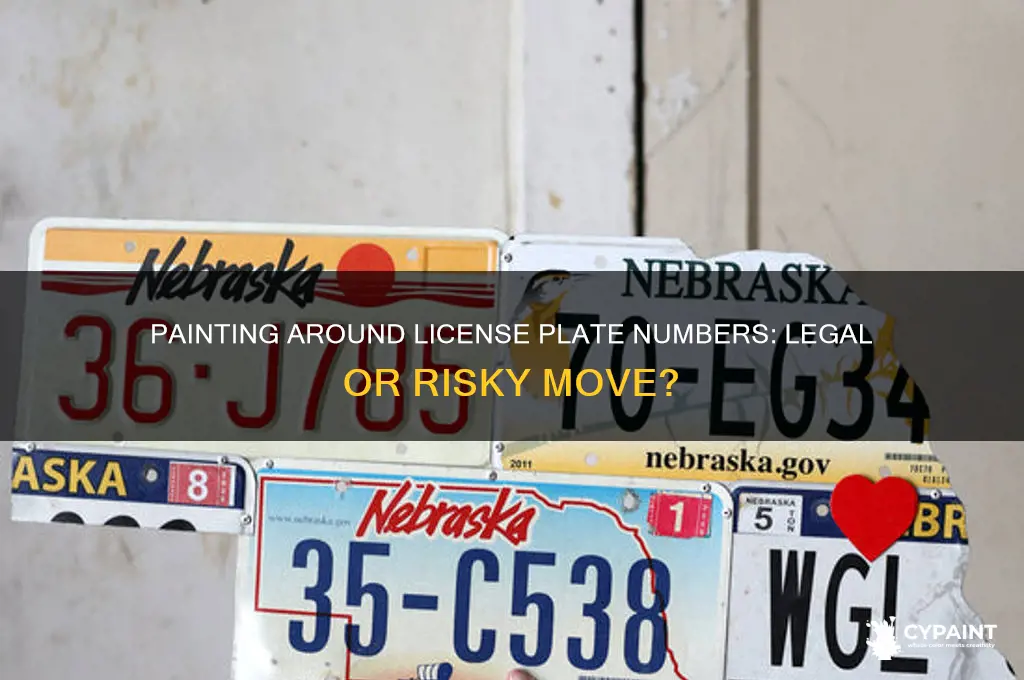 Is It Legal To Paint Your License Plate