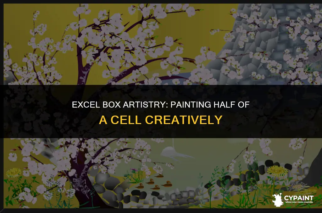 Excel Box Artistry: Painting Half Of A Cell Creatively | CyPaint
