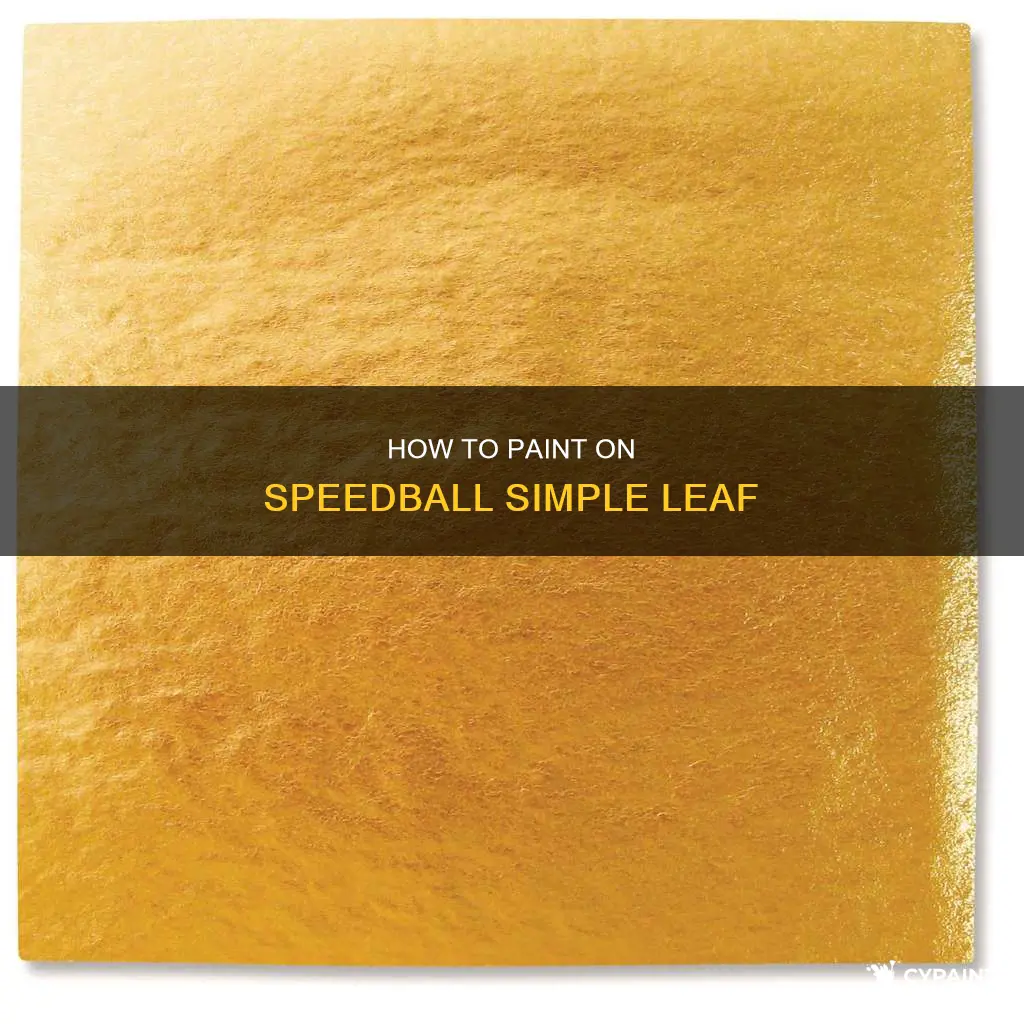 How To Paint On Speedball Simple Leaf | CyPaint