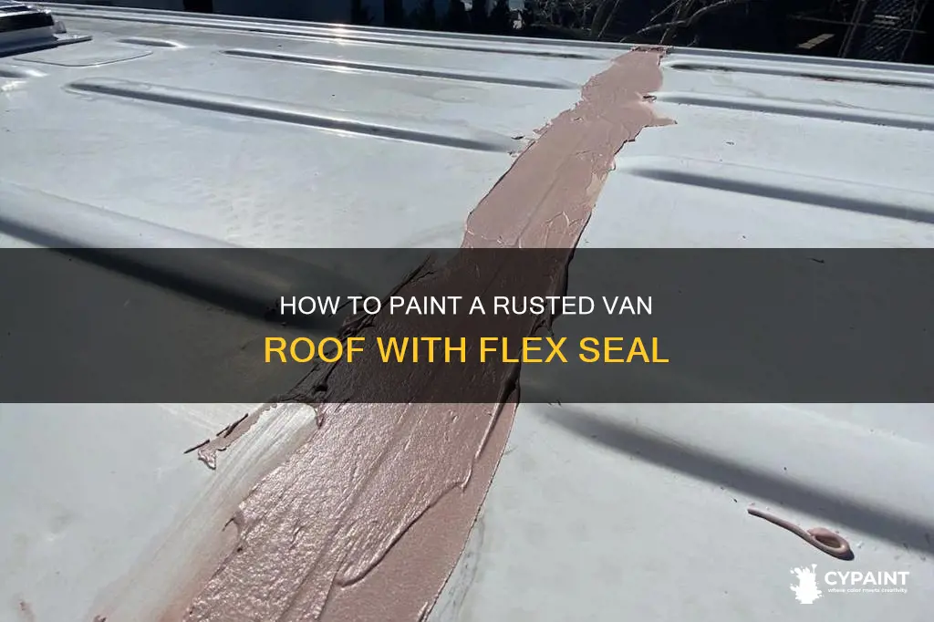 How To Paint A Rusted Van Roof With Flex Seal | CyPaint