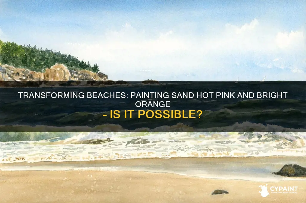 Transforming Beaches: Painting Sand Hot Pink And Bright Orange – Is It ...