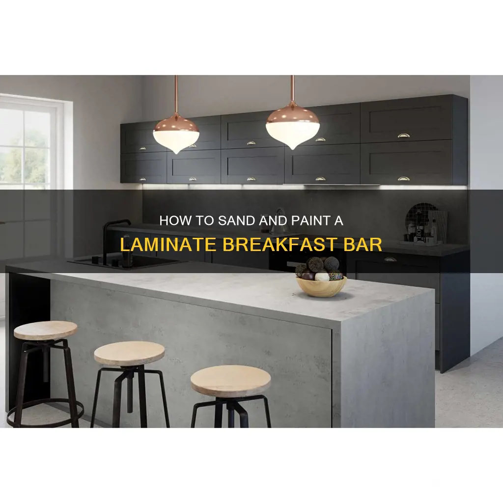 How To Sand And Paint A Laminate Breakfast Bar | CyPaint