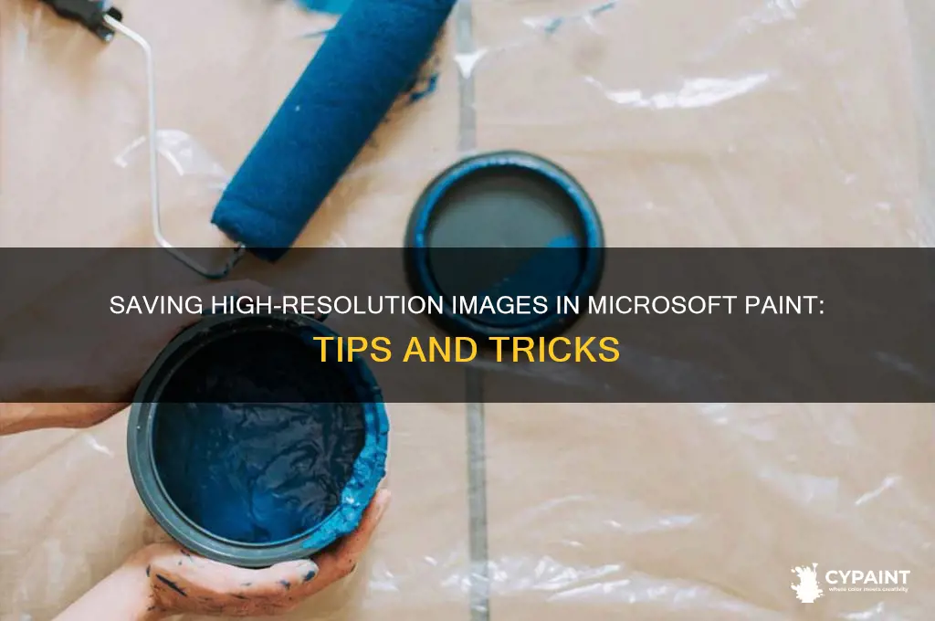 Saving High-Resolution Images In Microsoft Paint: Tips And Tricks | CyPaint