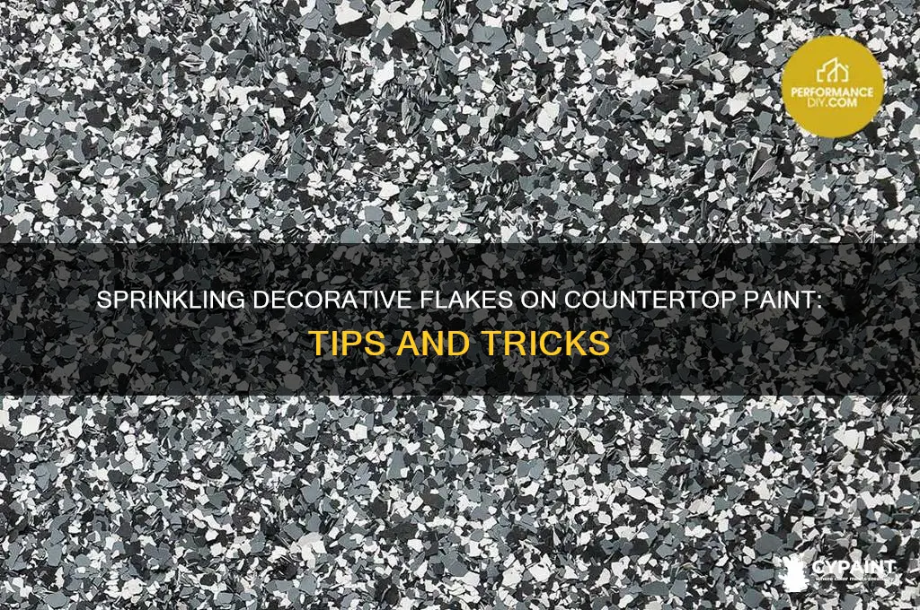 Sprinkling Decorative Flakes On Countertop Paint: Tips And Tricks | CyPaint