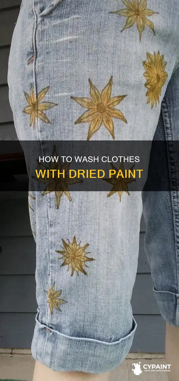 How To Wash Clothes With Dried Paint | CyPaint