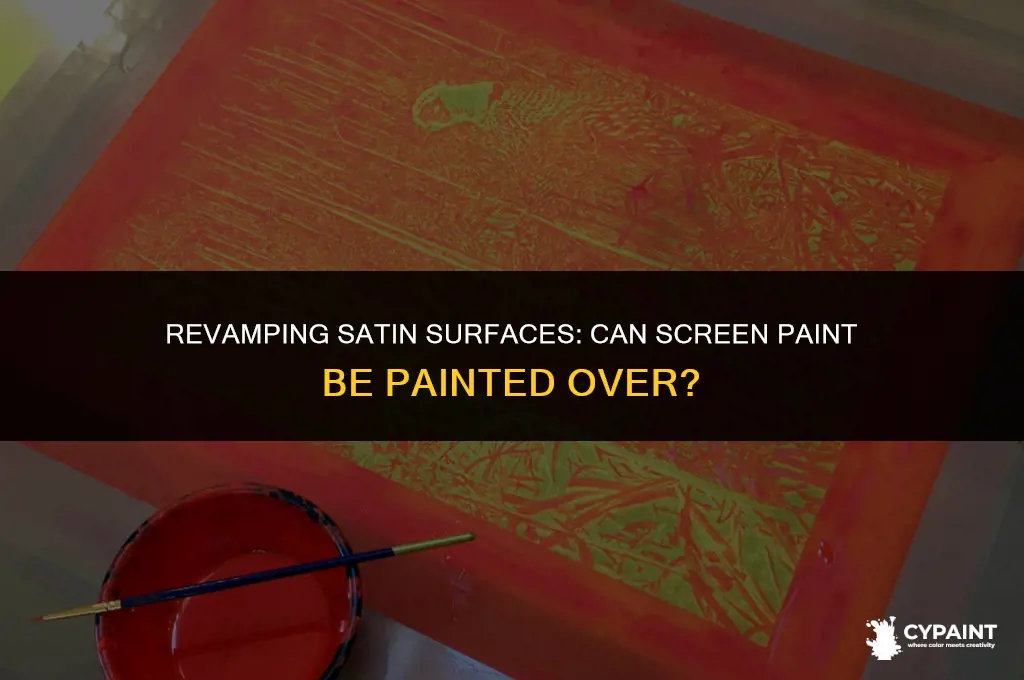 Revamping Satin Surfaces: Can Screen Paint Be Painted Over? | CyPaint