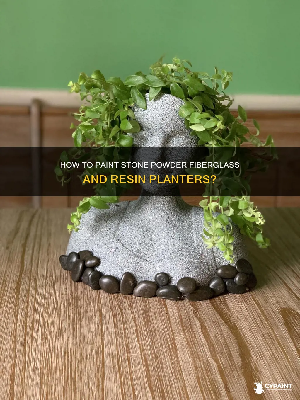 How To Paint Stone Powder Fiberglass And Resin Planters? | CyPaint