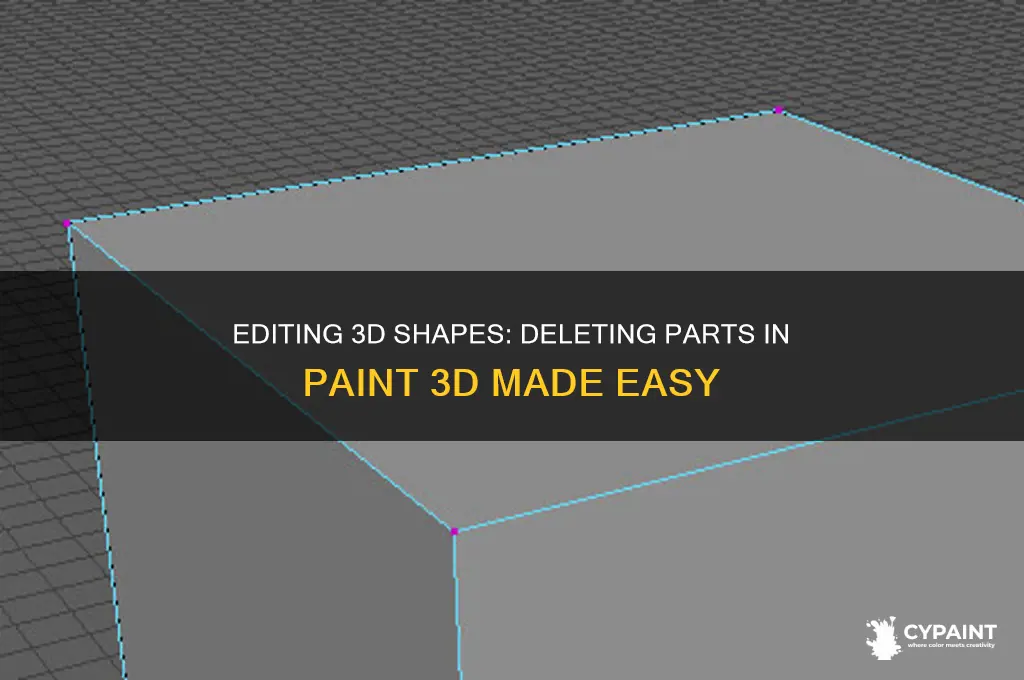 Editing 3D Shapes: Deleting Parts In Paint 3D Made Easy | CyPaint