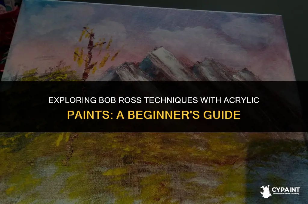 Exploring Bob Ross Techniques With Acrylic Paints: A Beginner's Guide ...
