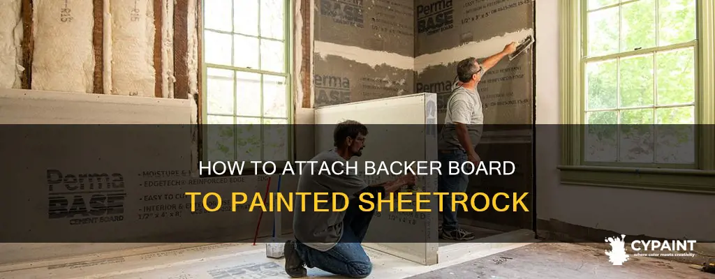 How To Attach Backer Board To Painted Sheetrock | CyPaint