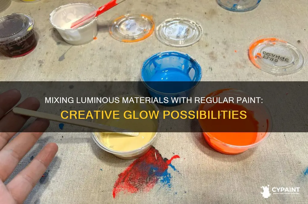 Mixing Luminous Materials With Regular Paint: Creative Glow ...
