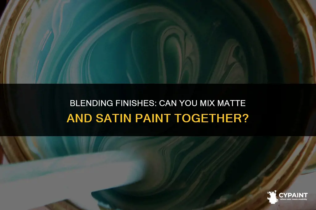 Can You Mix Flat And Satin Paint