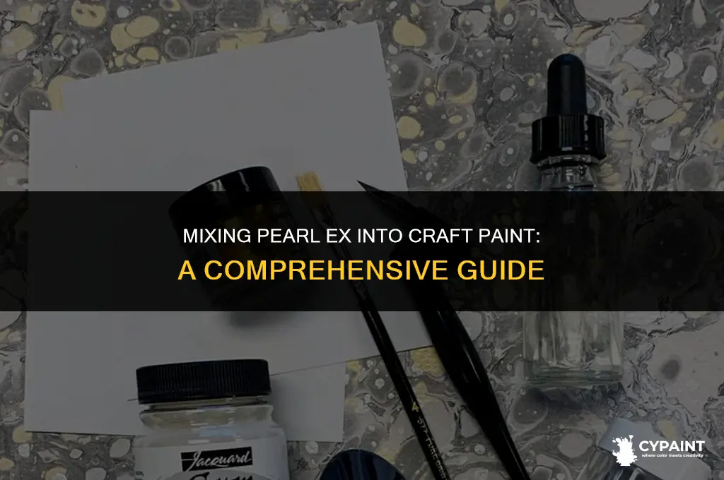 Mixing Pearl Ex Into Craft Paint: A Comprehensive Guide | CyPaint