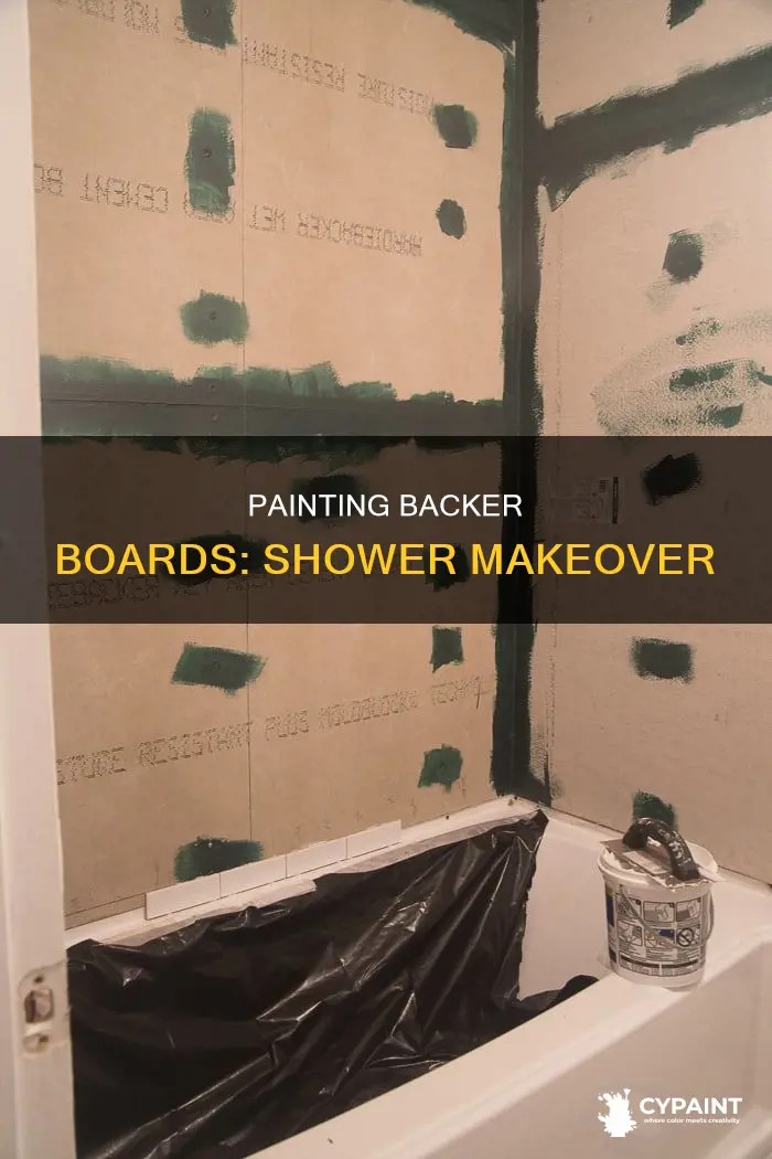 Painting Backer Boards: Shower Makeover | CyPaint