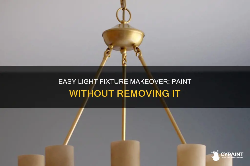 Easy Light Fixture Makeover: Paint Without Removing It | CyPaint