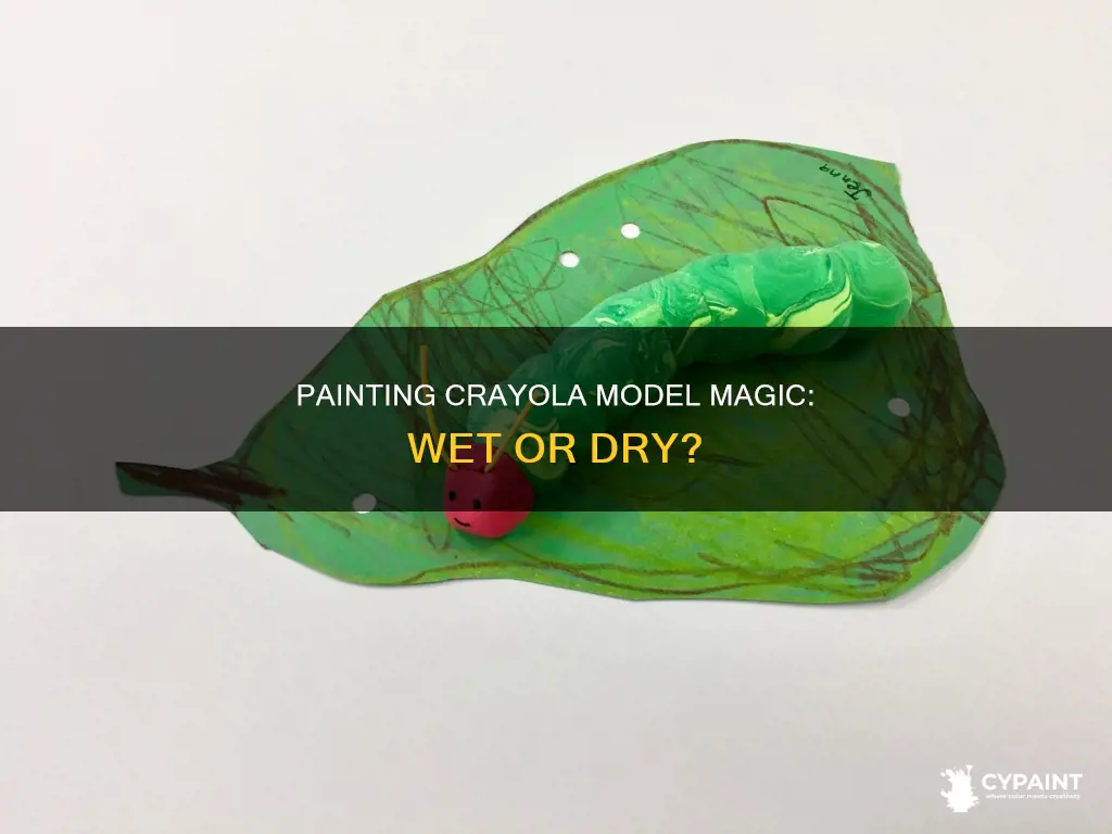Painting Crayola Model Magic: Wet Or Dry? | CyPaint