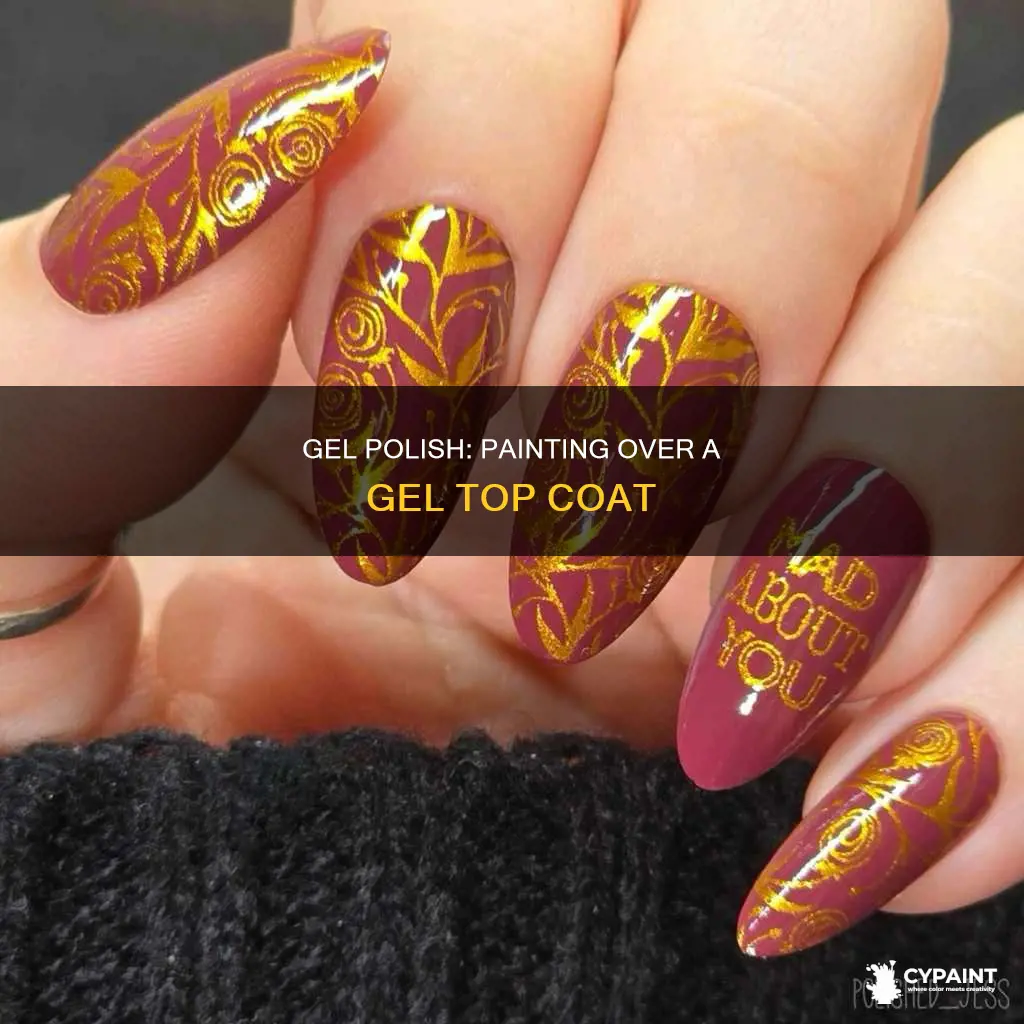 Gel Polish: Painting Over A Gel Top Coat | CyPaint