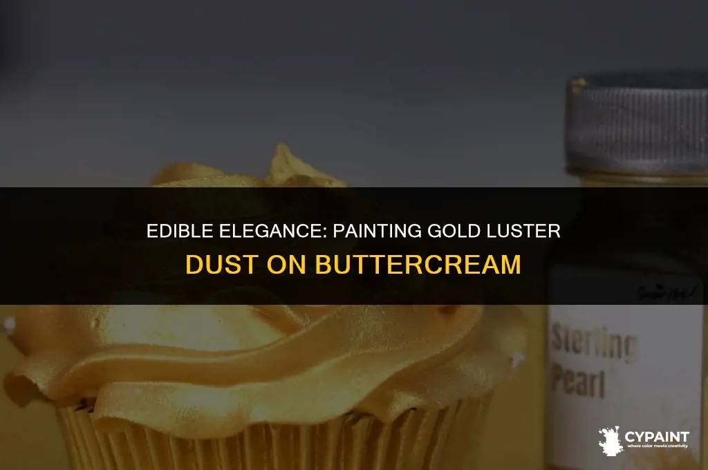 Edible Elegance: Painting Gold Luster Dust On Buttercream | CyPaint