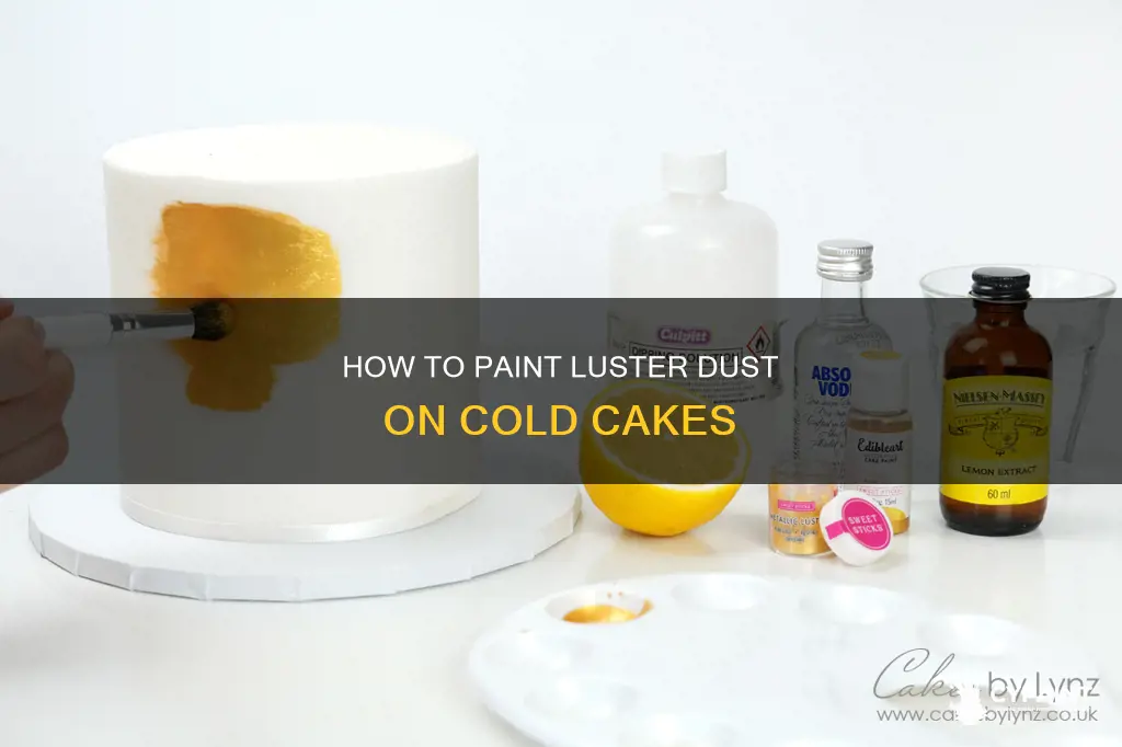 How To Paint Luster Dust On Cold Cakes | CyPaint