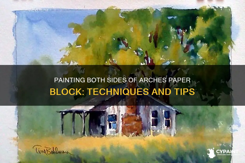 Painting Both Sides Of Arches Paper Block: Techniques And Tips | CyPaint