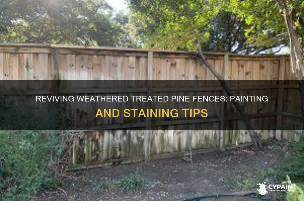 Reviving Weathered Treated Pine Fences: Painting And Staining Tips ...