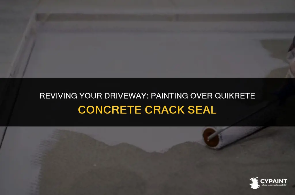 Reviving Your Driveway: Painting Over Quikrete Concrete Crack Seal ...