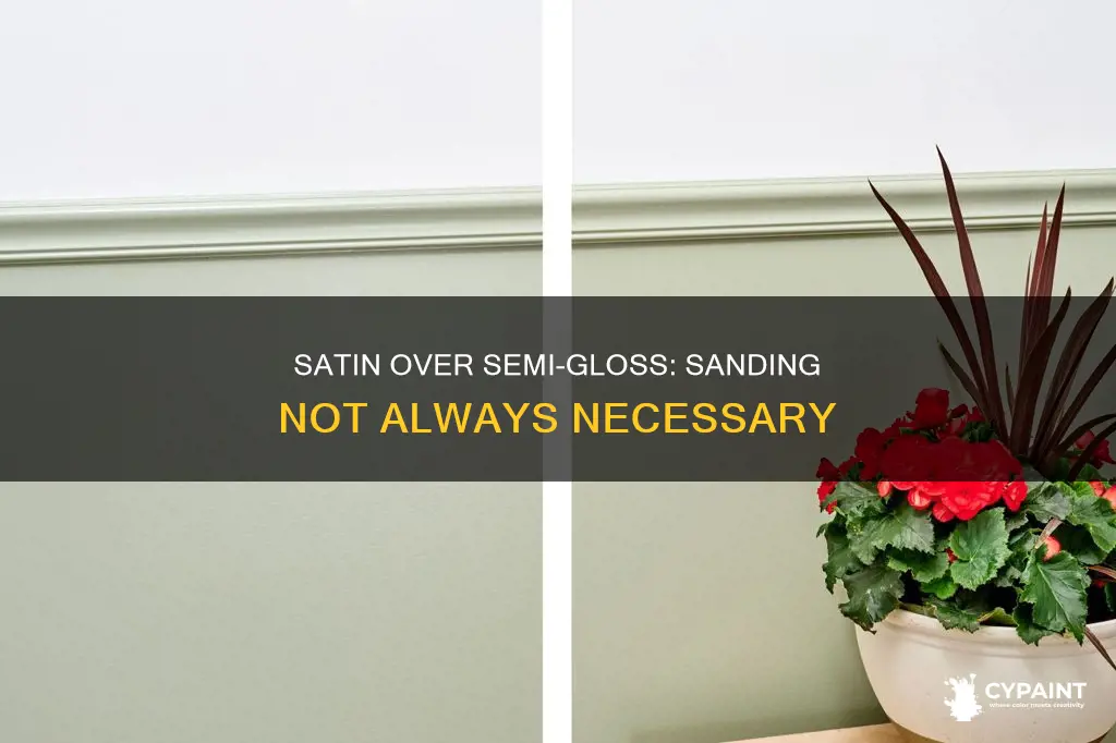 Satin Over Semi-Gloss: Sanding Not Always Necessary | CyPaint