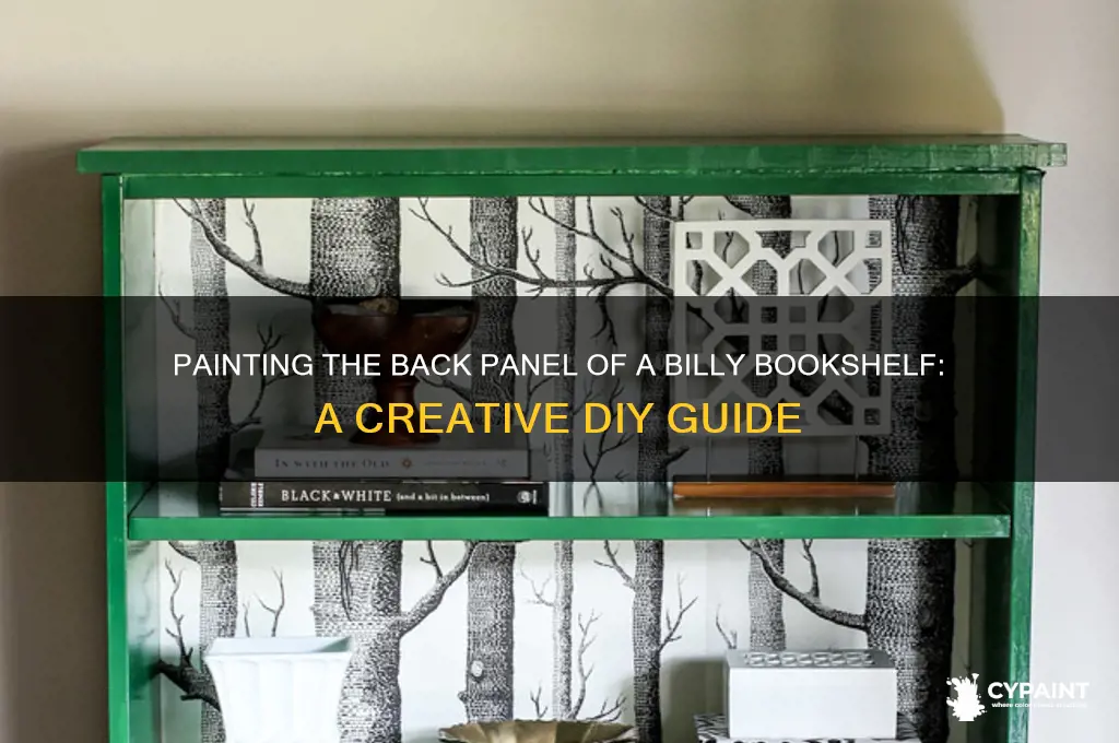 Painting The Back Panel Of A Billy Bookshelf: A Creative Diy Guide ...