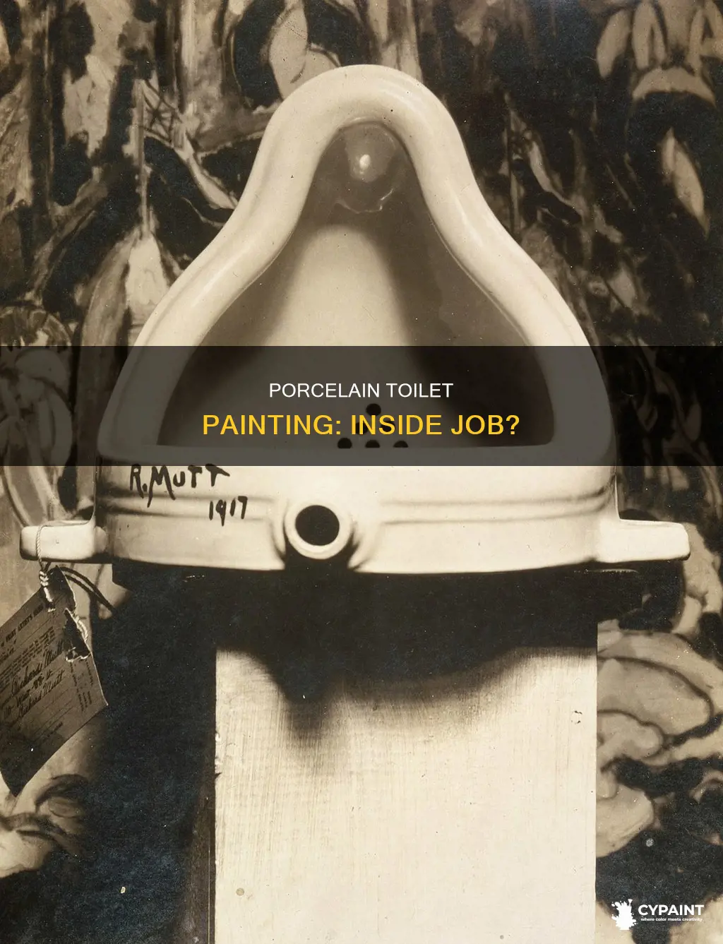 Porcelain Toilet Painting: Inside Job? | CyPaint