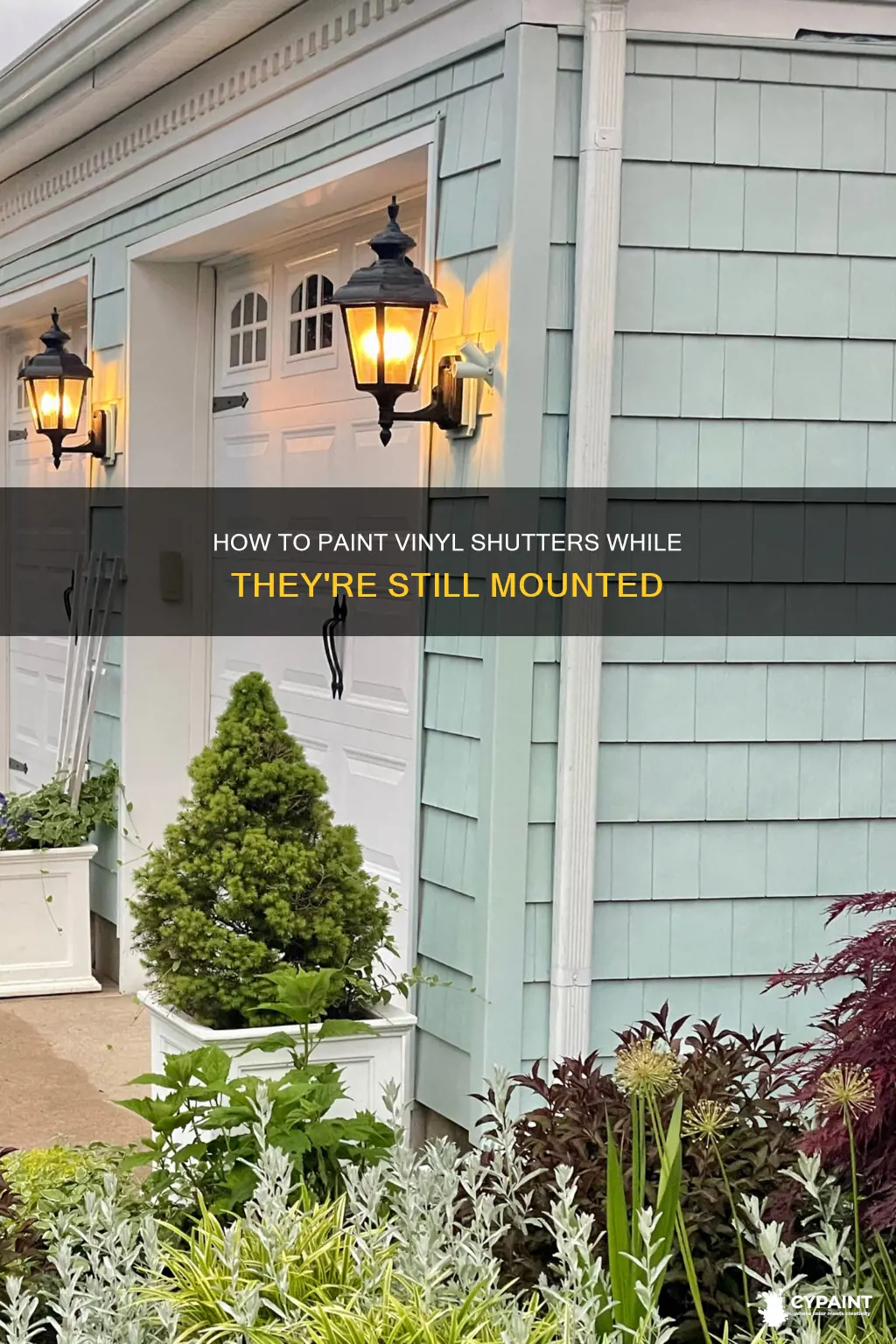How To Paint Vinyl Shutters While They're Still Mounted | CyPaint