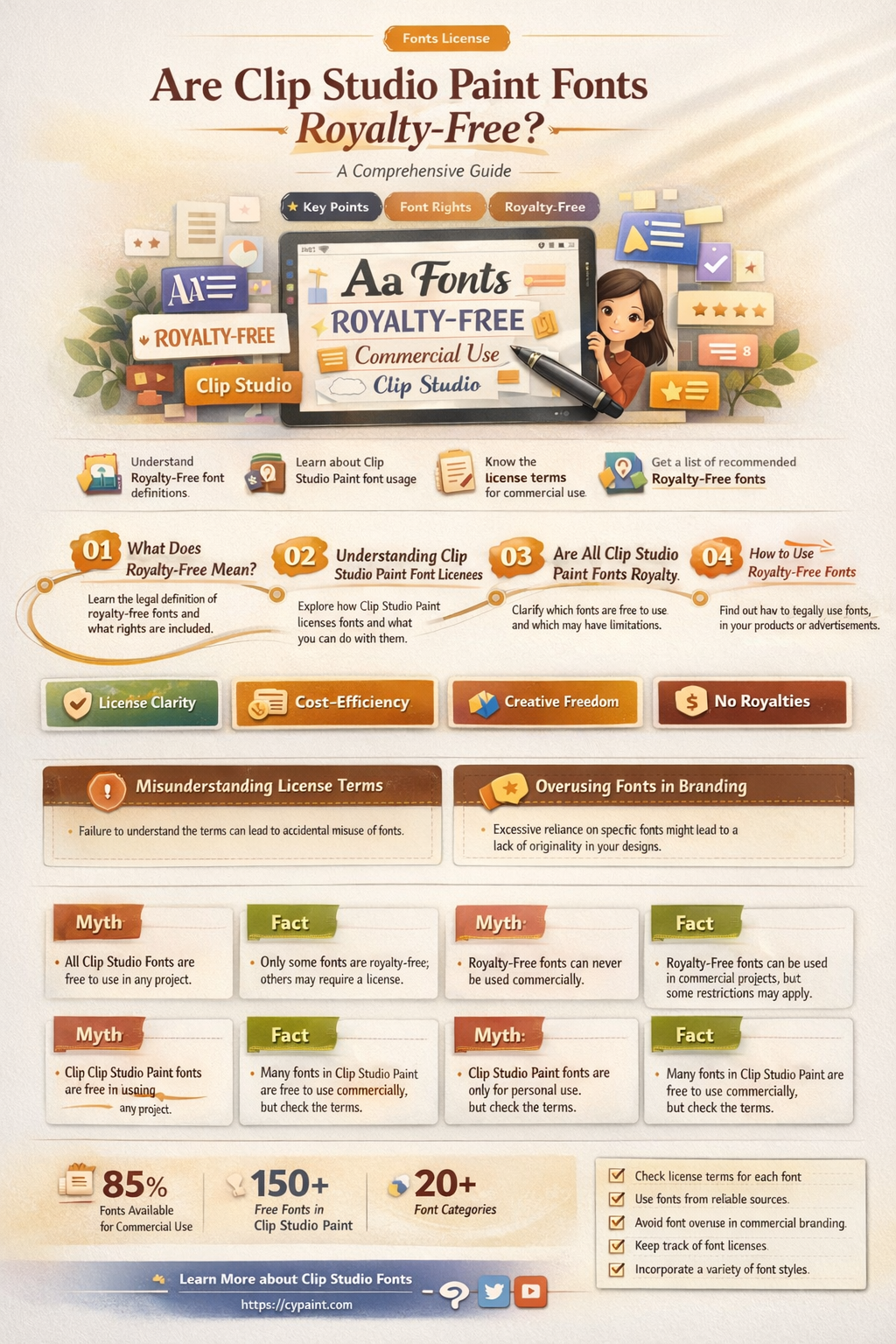 Are Clip Studio Paint Fonts Royalty-Free? A Comprehensive Guide | CyPaint