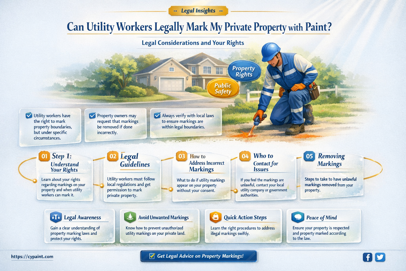 Can Utility Workers Legally Mark My Private Property With Paint? | CyPaint
