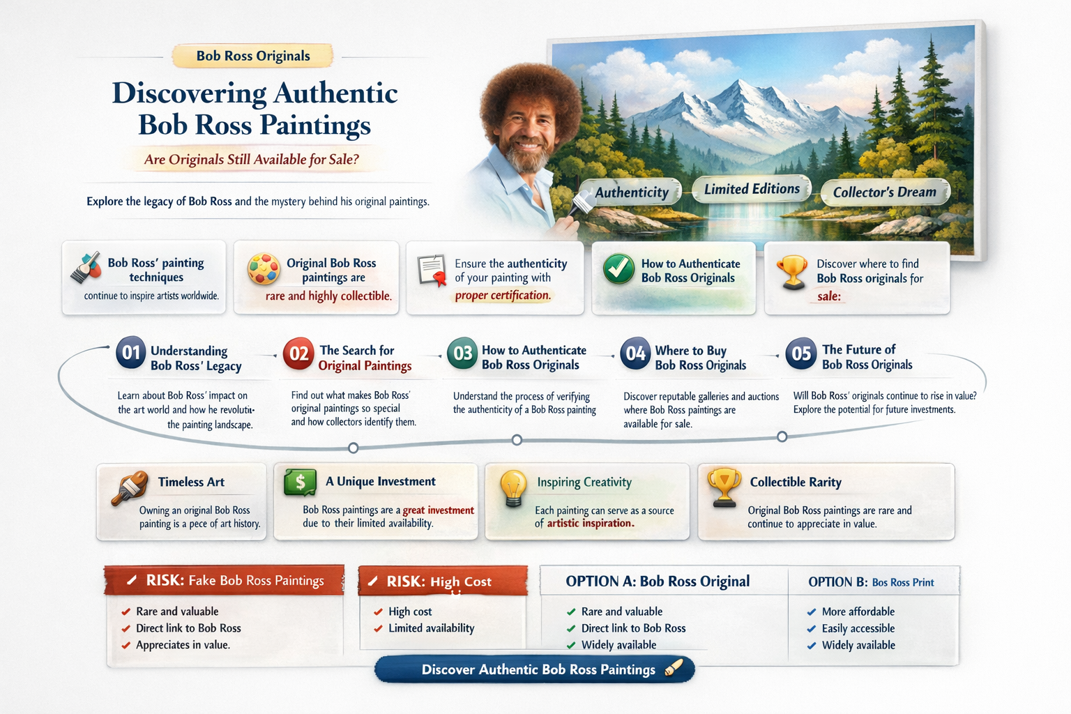 Discovering Authentic Bob Ross Paintings: Are Originals Still Available ...