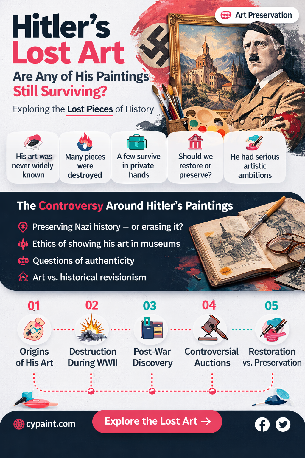 Hitler's Lost Art: Are Any Of His Paintings Still Surviving? | CyPaint