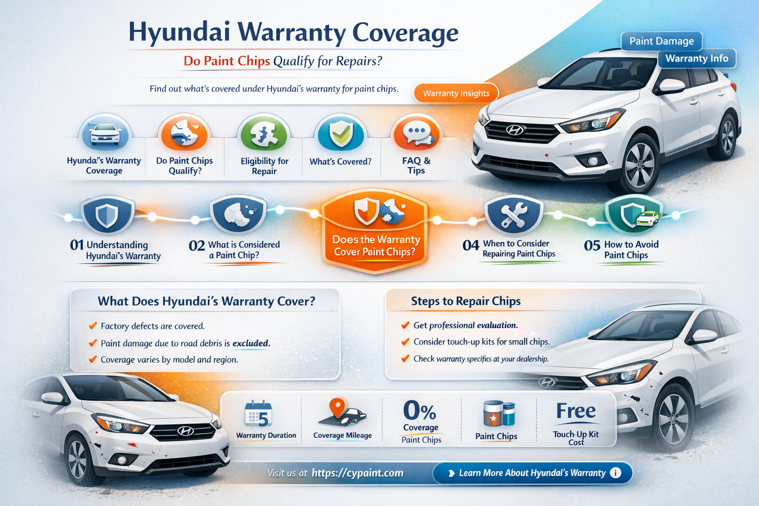 Hyundai Warranty Coverage: Do Paint Chips Qualify For Repairs? | CyPaint