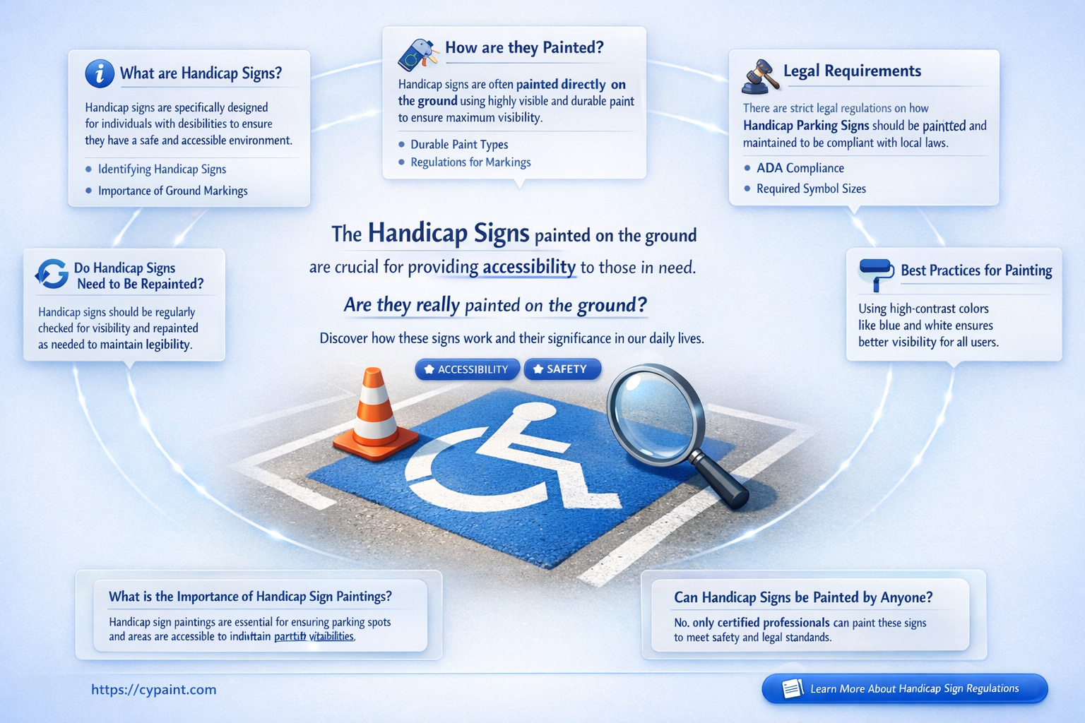 Understanding Handicap Signs: Are They Painted On The Ground? | CyPaint
