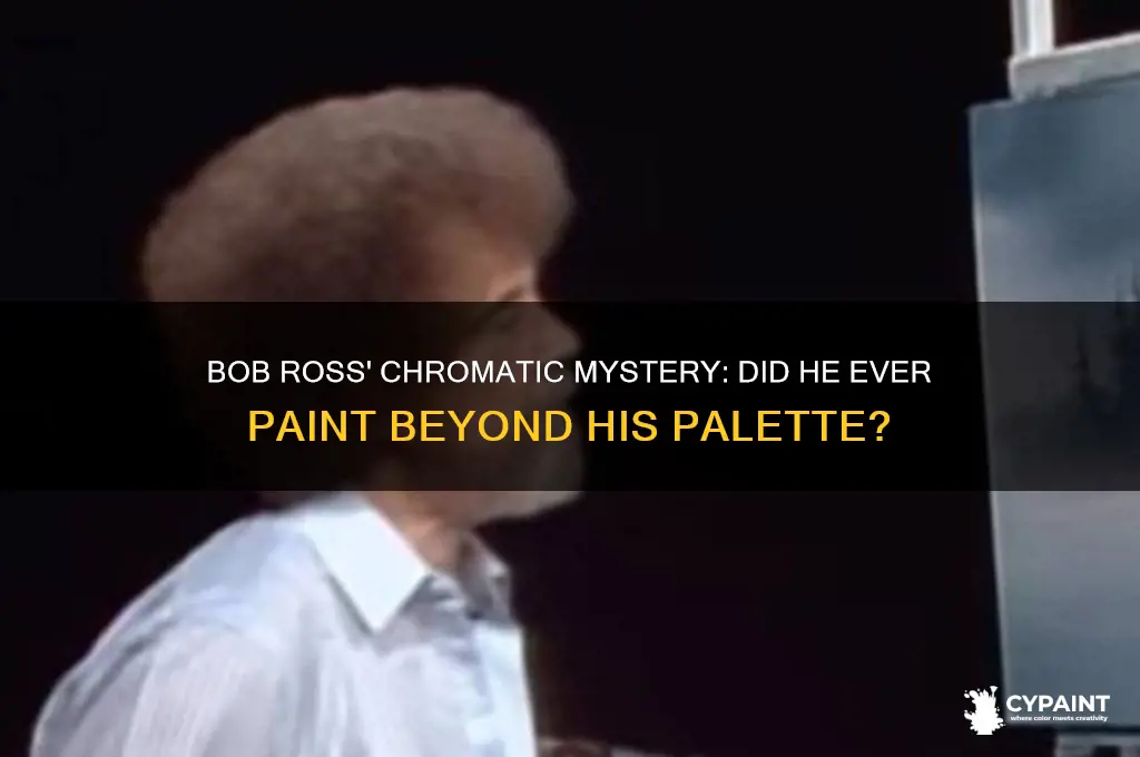 Bob Ross' Chromatic Mystery: Did He Ever Paint Beyond His Palette ...
