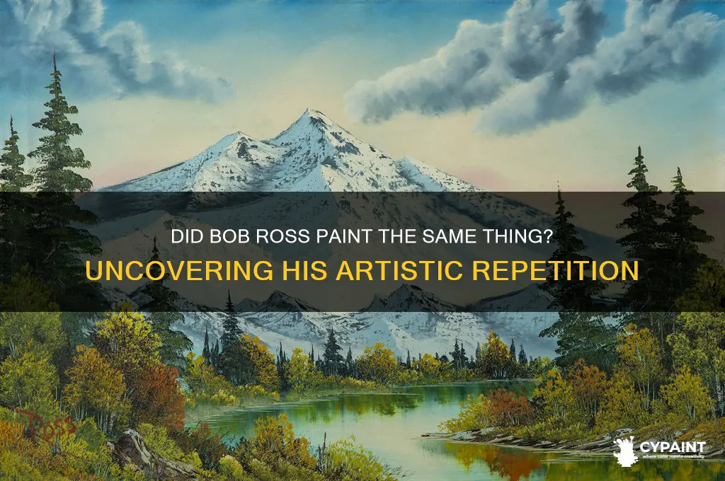 Did Bob Ross Paint The Same Thing? Uncovering His Artistic Repetition ...