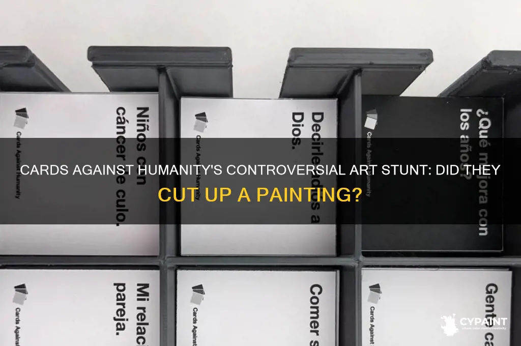 Cards Against Humanity's Controversial Art Stunt: Did They Cut Up A ...