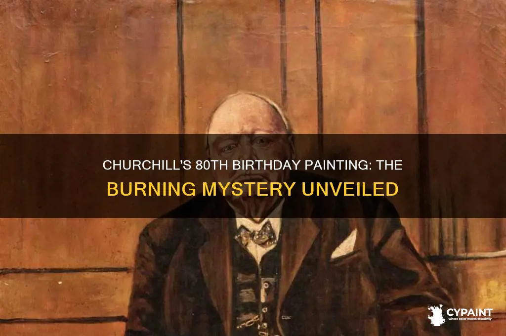 Churchill's 80Th Birthday Painting: The Burning Mystery Unveiled | CyPaint