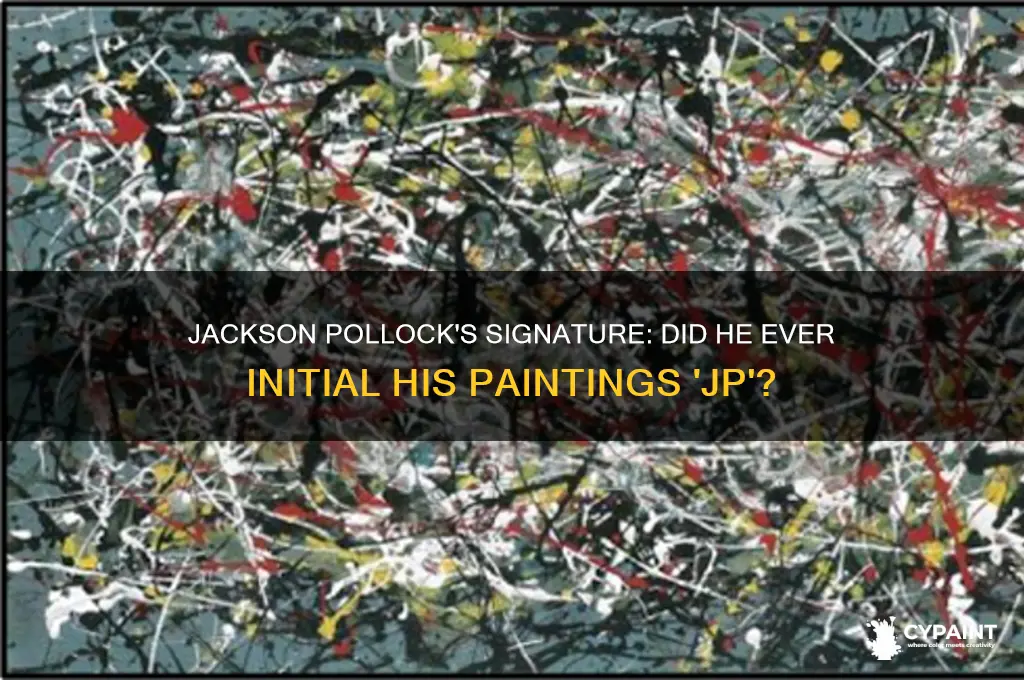 Jackson Pollock's Signature: Did He Ever Initial His Paintings 'Jp ...