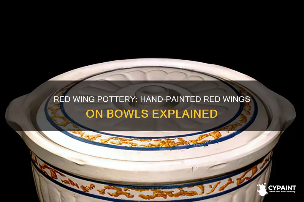 Red Wing Pottery: Hand-Painted Red Wings On Bowls Explained | CyPaint