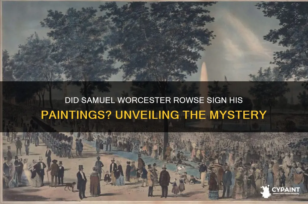 Did Samuel Worcester Rowse Sign His Paintings? Unveiling The Mystery ...
